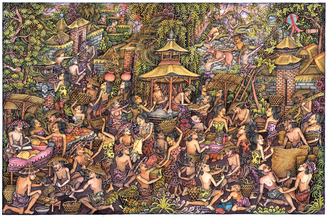 Bali's Local Market on Canvas - NOW! Bali