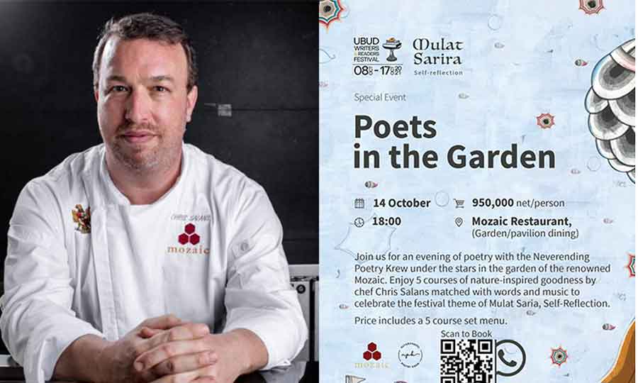 Poets in the Garden: A Poetry-Paired Dinner at Mozaic Ubud, An Ubud ...