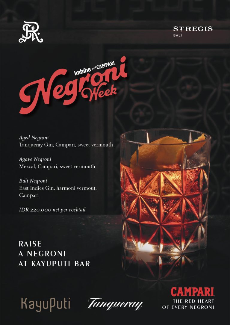 Where to Celebrate the Iconic Negroni Week in Bali - NOW! Bali