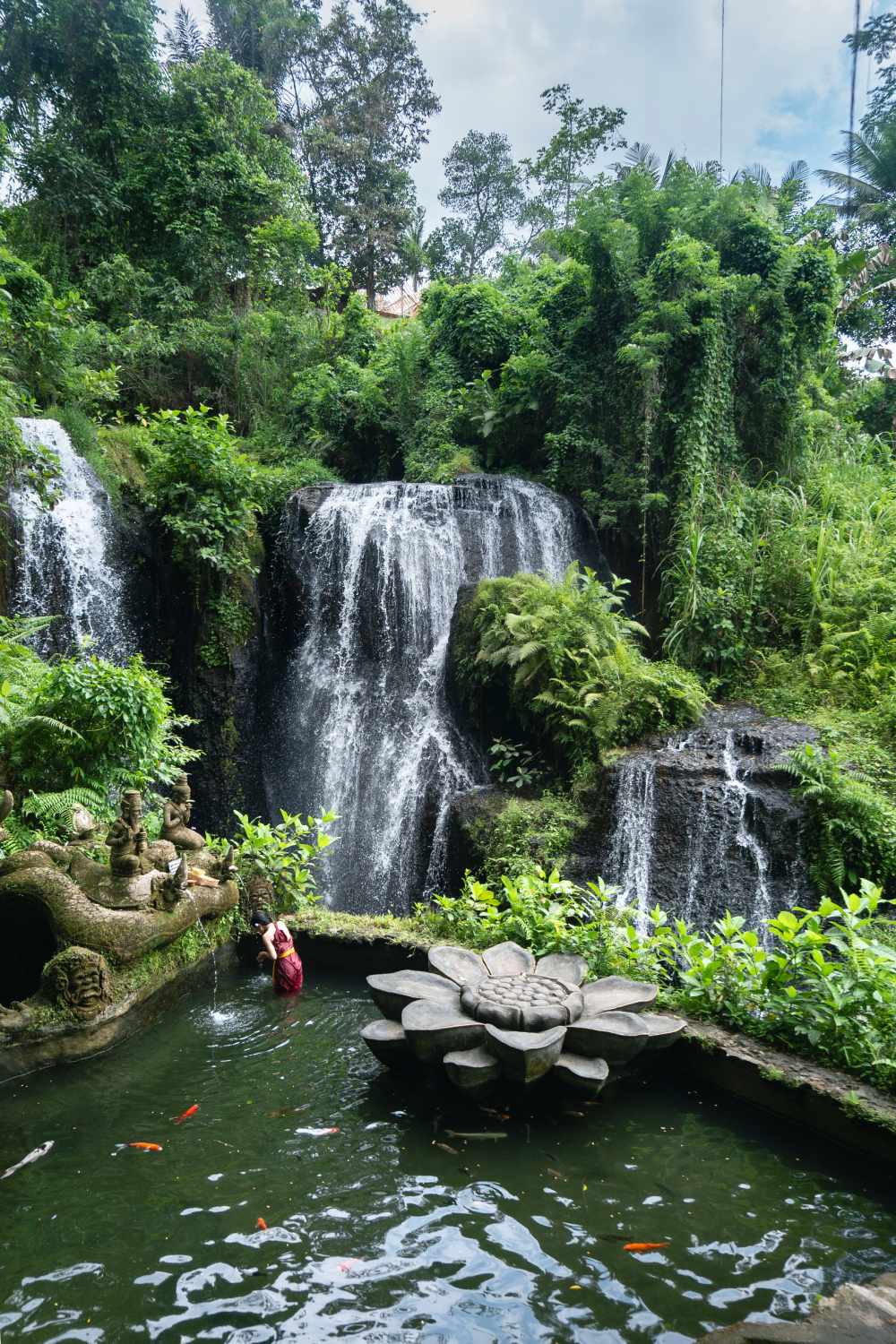 A Holy Cleansing at Taman Beji Griya Waterfall - NOW! Bali