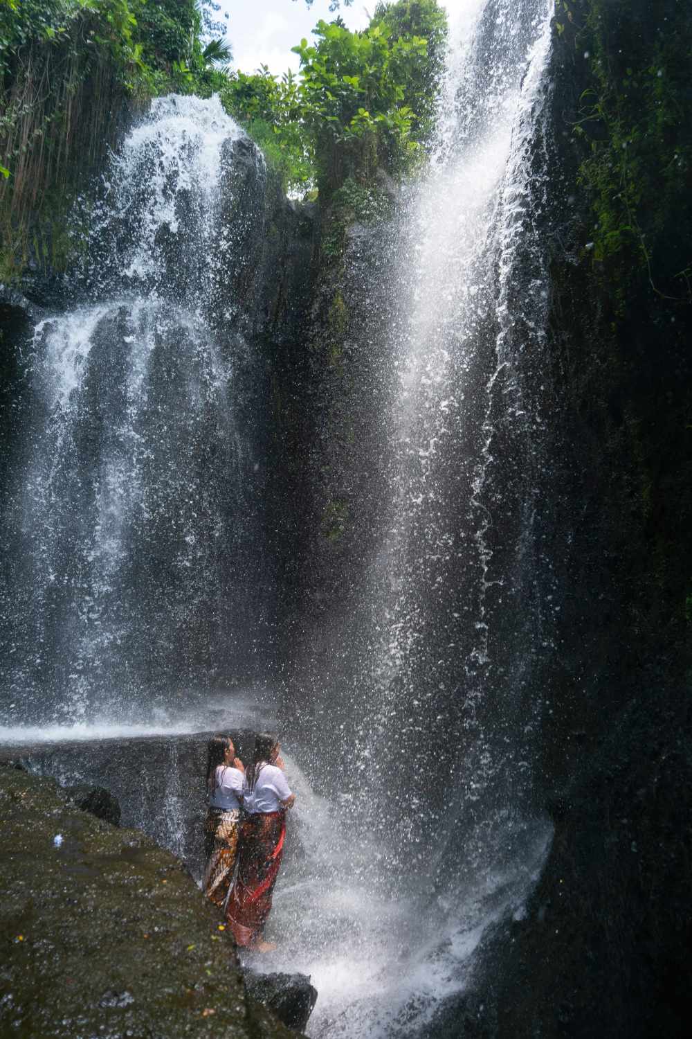 A Holy Cleansing at Taman Beji Griya Waterfall - NOW! Bali