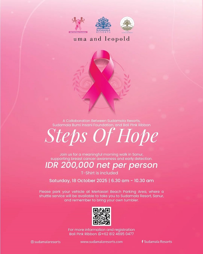 Steps of Hope: Breast Cancer Charity Walk with Bali Pink Ribbon ...
